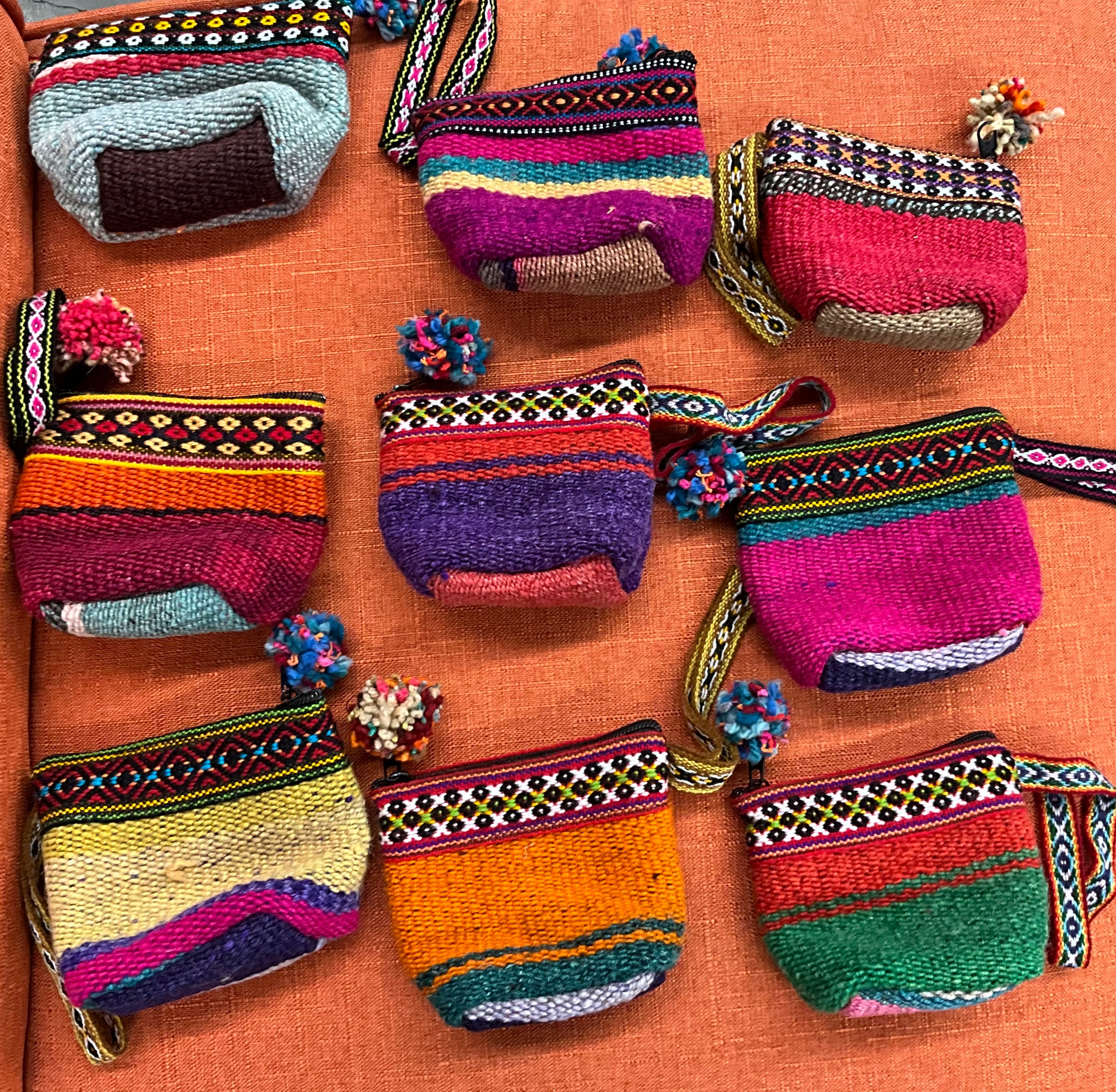 Mini Peruvian Woven Pom Pom Pouch – Cultural Interiors