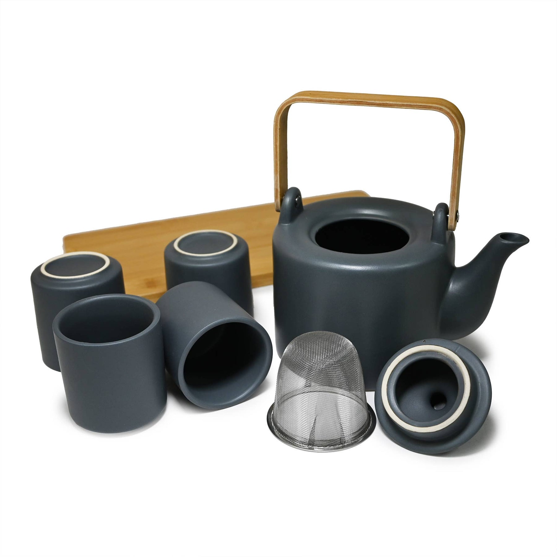 Charcoal Matte Finish Tea Set | Fuji Merchandise Corporation – Cultural ...