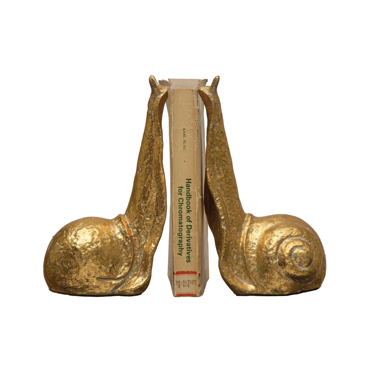 Cast Iron Snail Bookends, Distressed Gold Finish, Set of 2 – Cultural ...