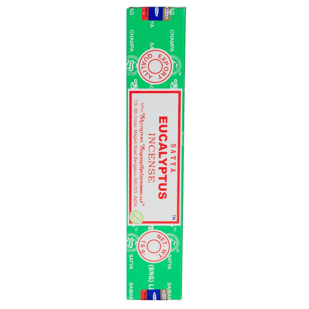Satya Eucalyptus Incense Sticks-Benjamin International – Cultural Interiors