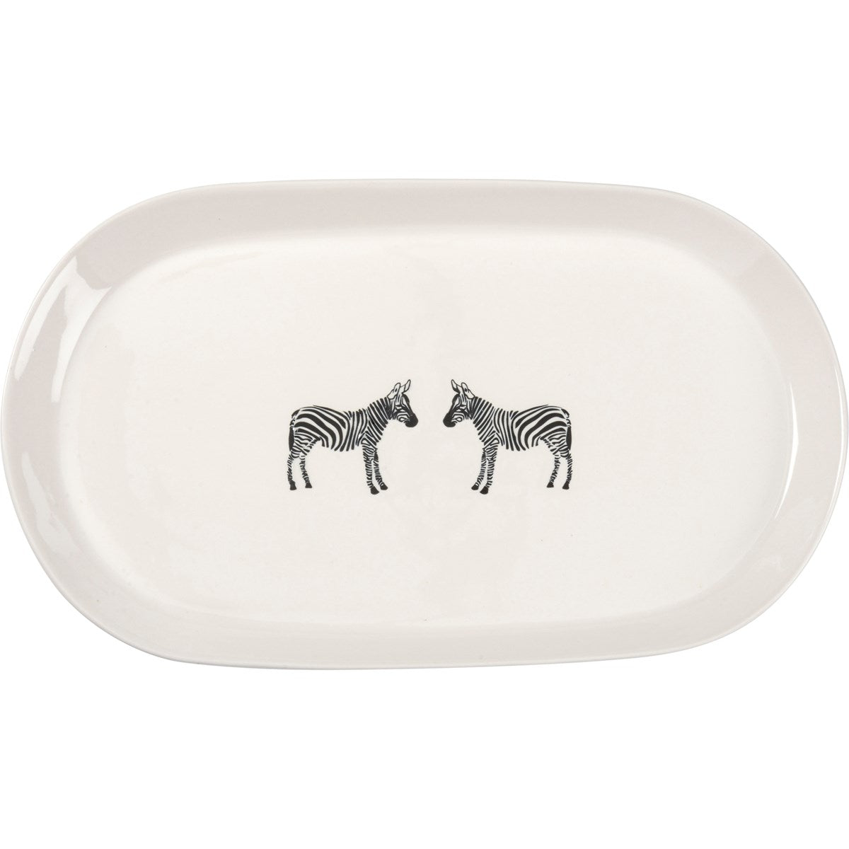 Zebra Platter Oval – Cultural Interiors
