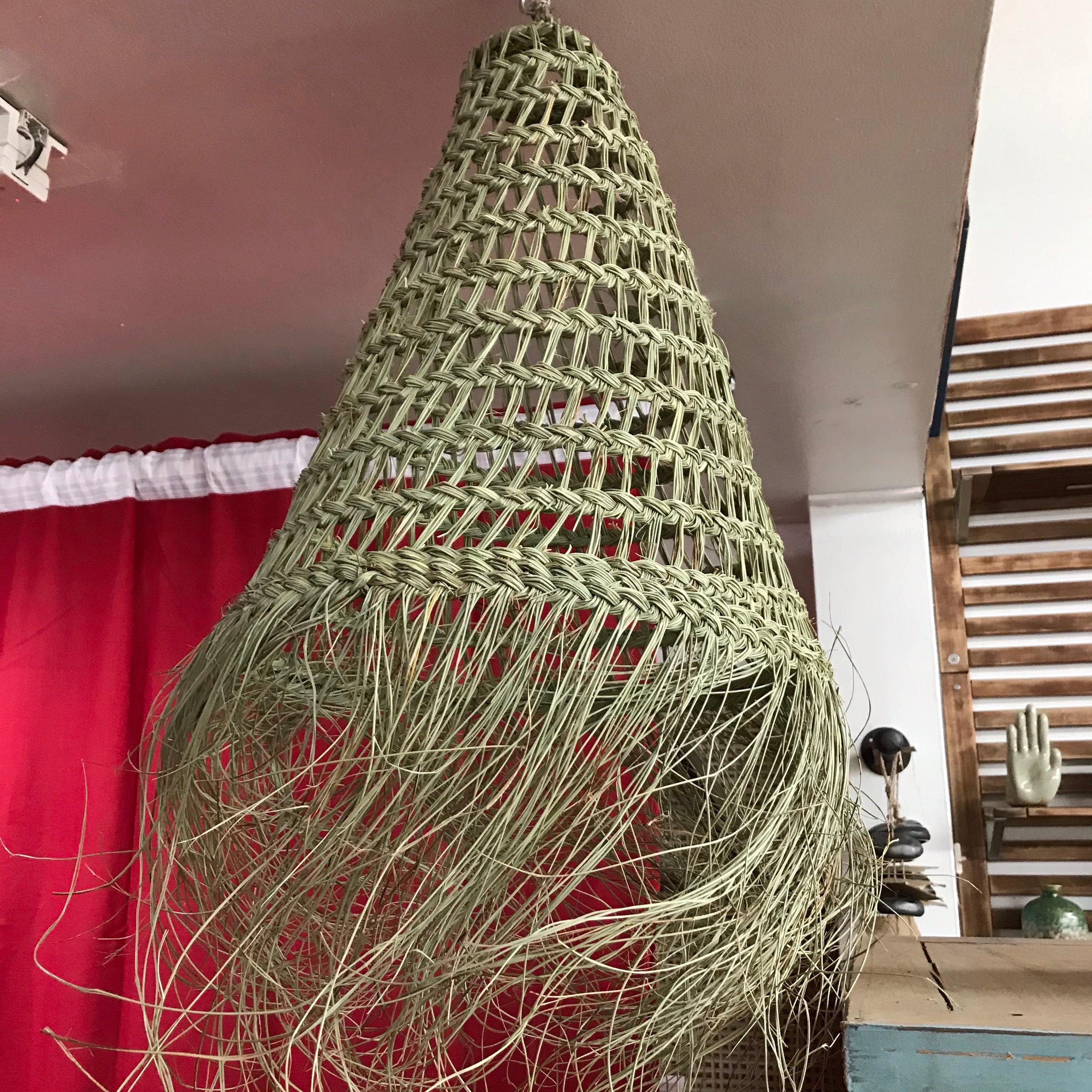 Woven Raffia Conical Shade – Cultural Interiors